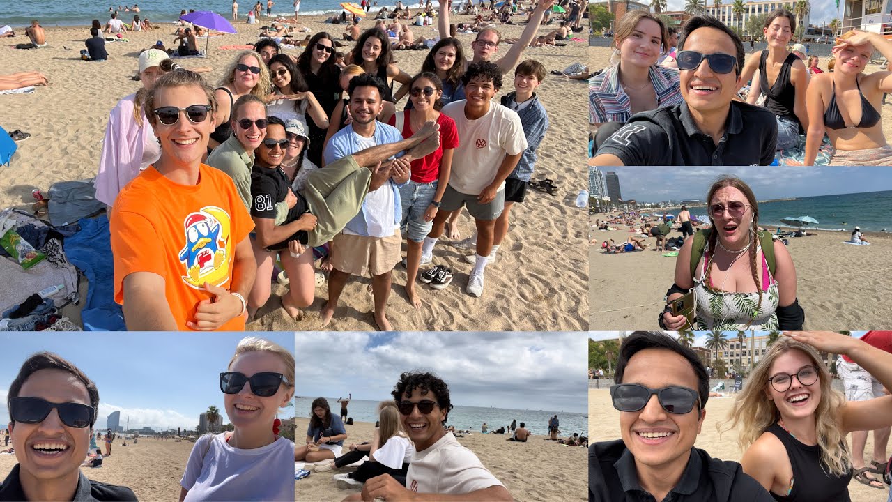 My Birthday Meetup in Barcelona 🇪🇸 Spain 🎂 | Beach Meetup Vlog | Life ...