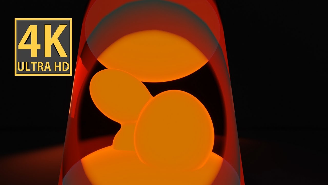 Lava Lamp Red Orange - Ambient Abstract Background Video 4k Screensaver ...