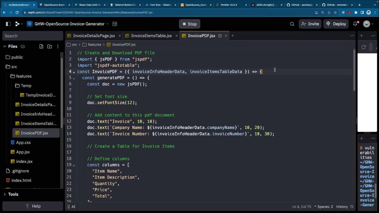 [GHW Open Source Week] Building an OpenSource Invoice Generator with React.js Part 3 - YouTube