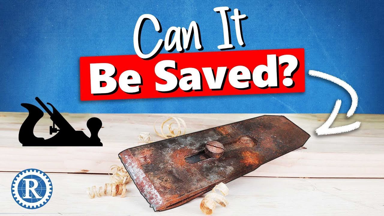 Restoring a forged plane iron with MASSIVE rust and damage. - YouTube