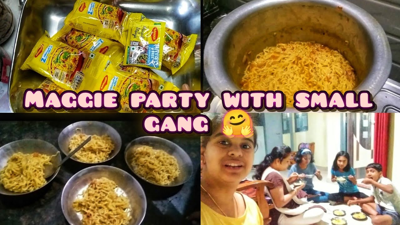 Maggie party 🥳 with small gang😊 #youtube #vlogger #familyvlog ...