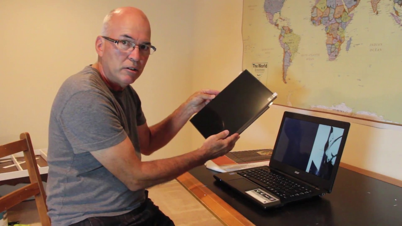 Laptop screen replacement / How to replace laptop screen Acer Aspire ...