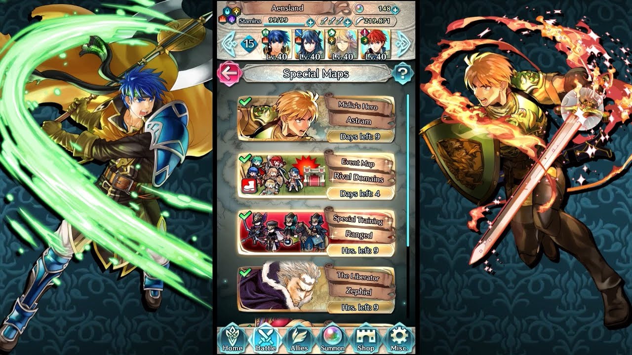 FEH; Ike, Lucina, Eliwood & Reyson - GHB Astram: Midia's Hero [Fire ...