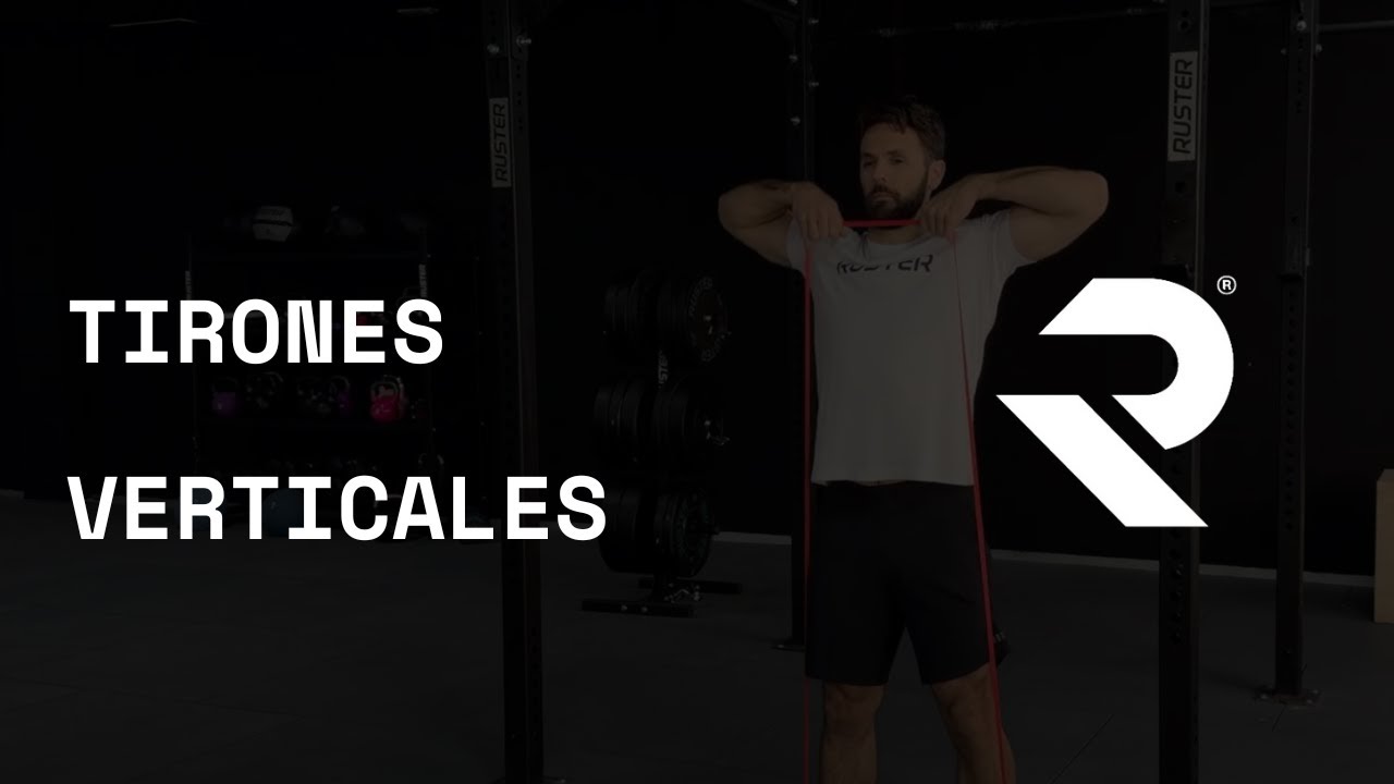 Tirones verticales con goma | Bandas de resistencia - YouTube