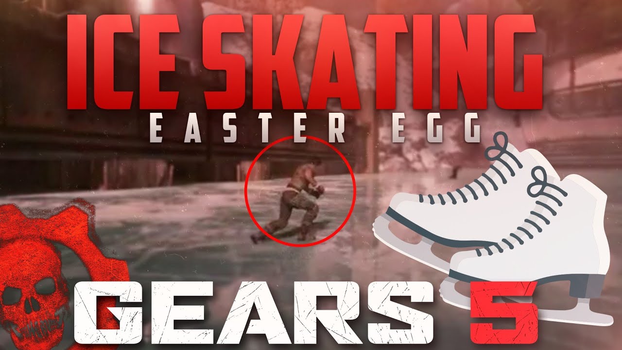 Gears 5 : Ice Skating Easter Egg - YouTube