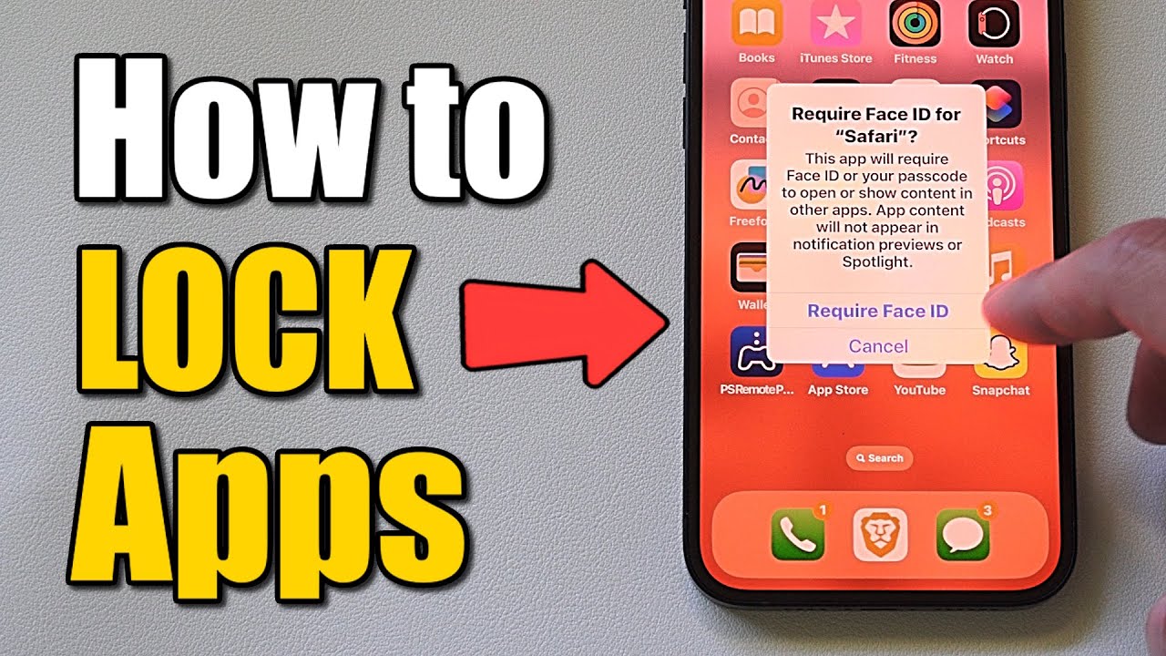 How to Lock Applications on iPhone with Face ID or Passcode (IOS 18 or ...