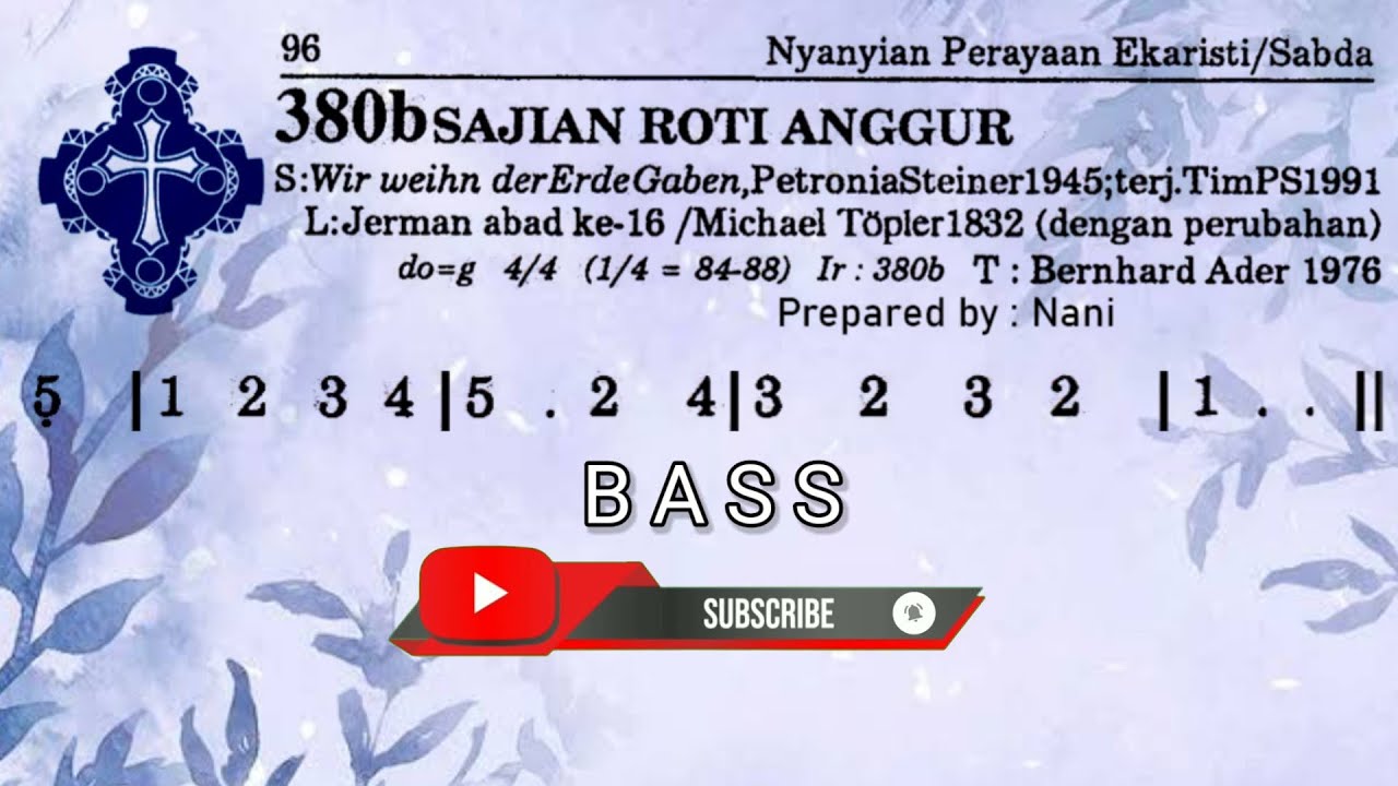Sajian Roti Anggur (PS 380b - BASS) - YouTube