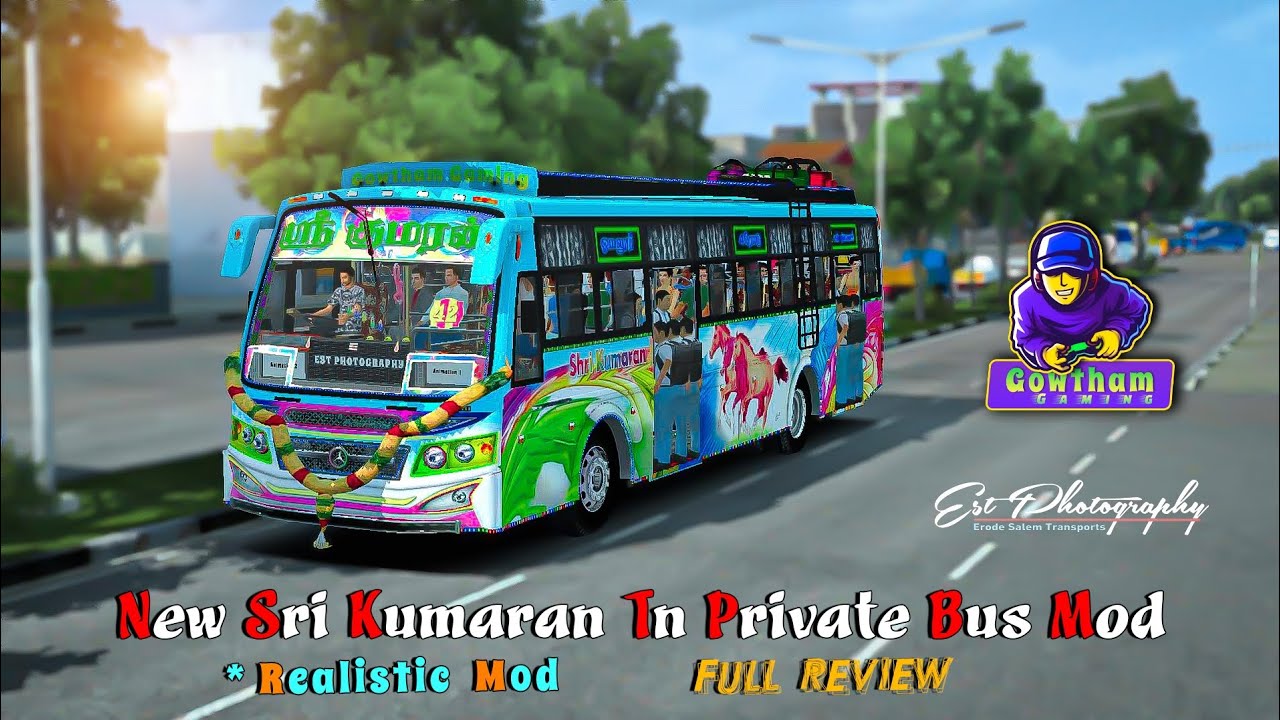 New Ets2 Quality Bus Mod in Bussid | Full review | Gowtham gaming - YouTube