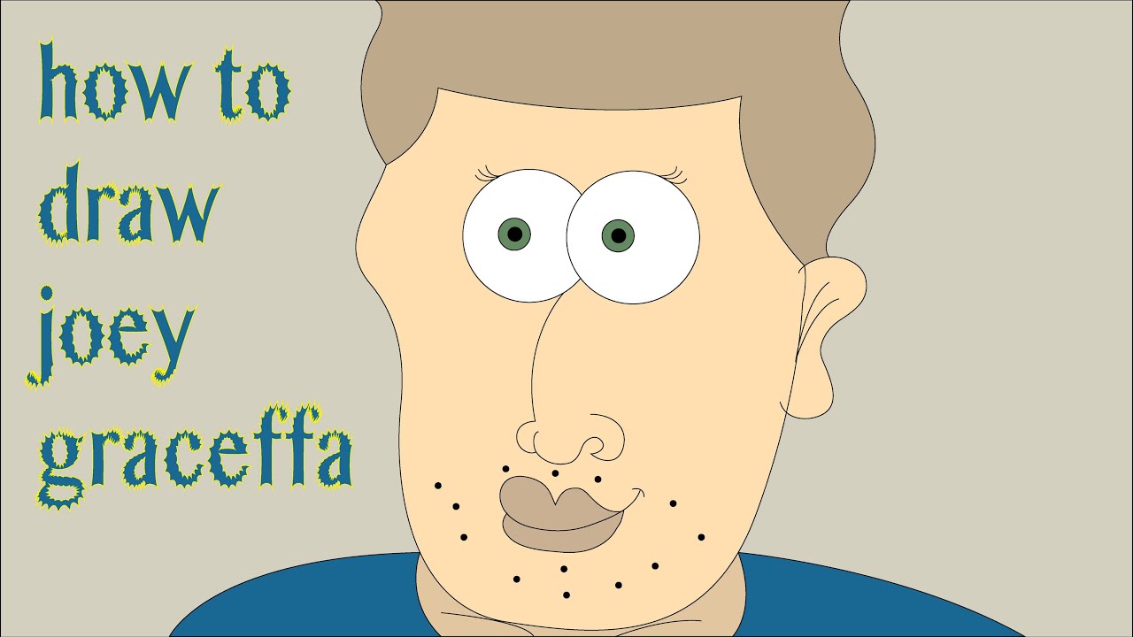 how to draw joey graceffa - YouTube