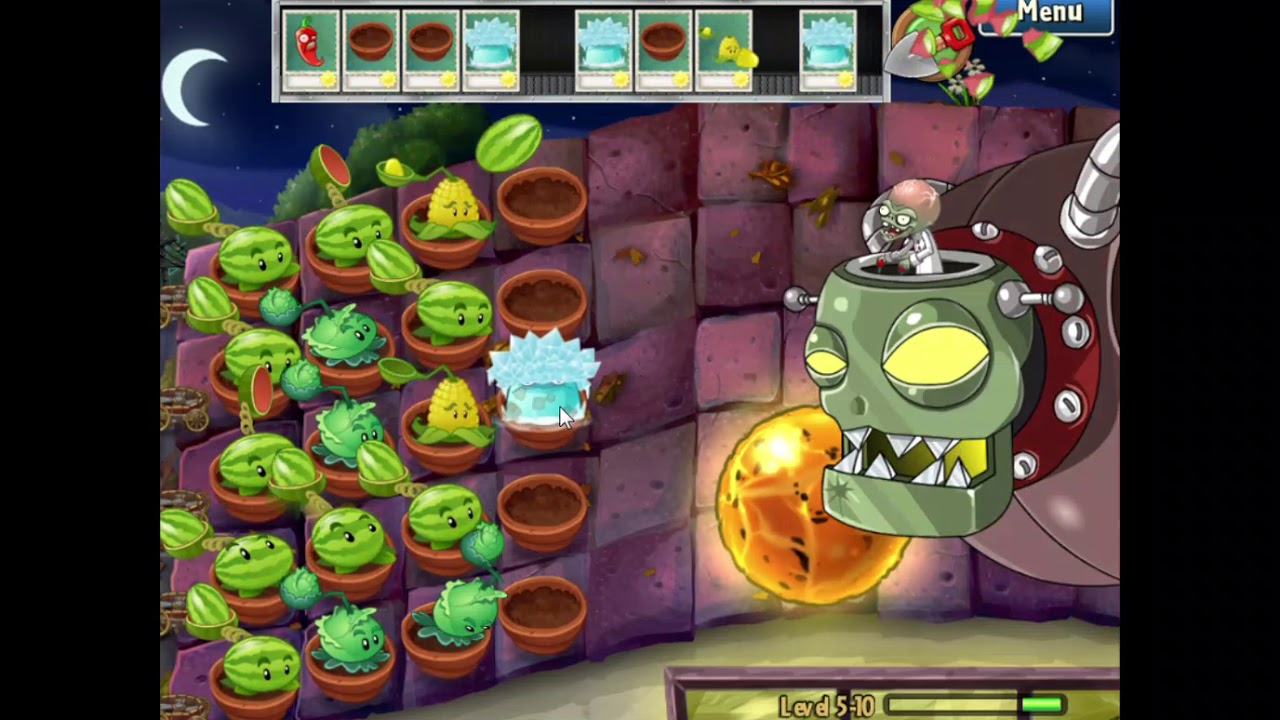 Final Boss Fight 5-10 | Plants vs Zombies 2 PAK v1.2.0 - YouTube