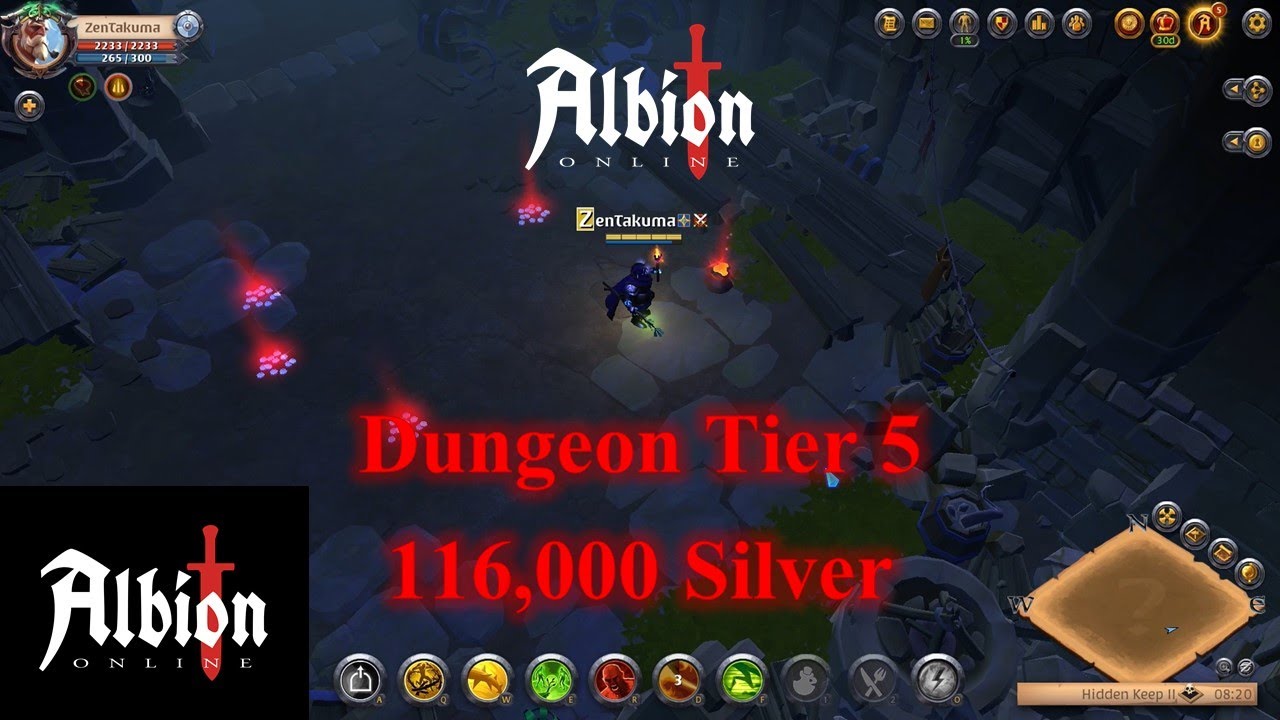 Albion Online Dungeon Tier 5 Round 3 116,000 silver เก็บเล็กผสมน้อย ...