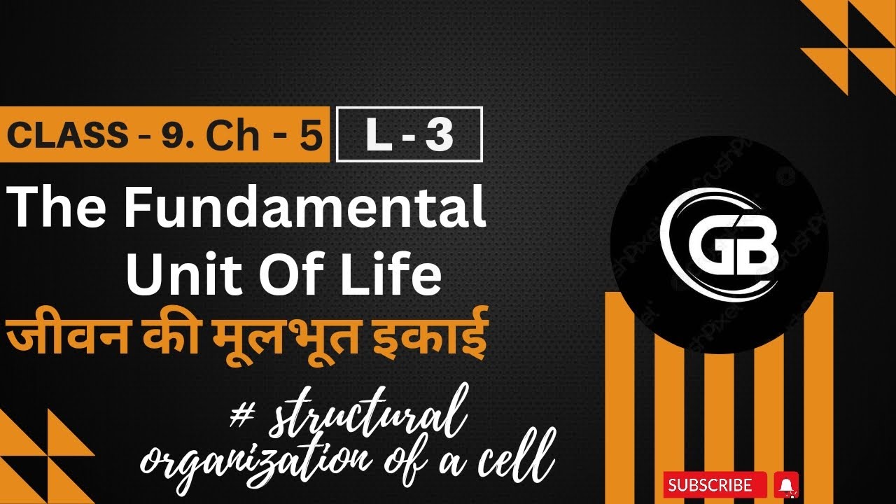 L - 3 , Structural organization of a cell || 9th Science chapter - 5 ...