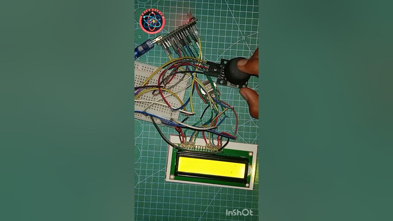 snake game playing in joystick circuit making - YouTube