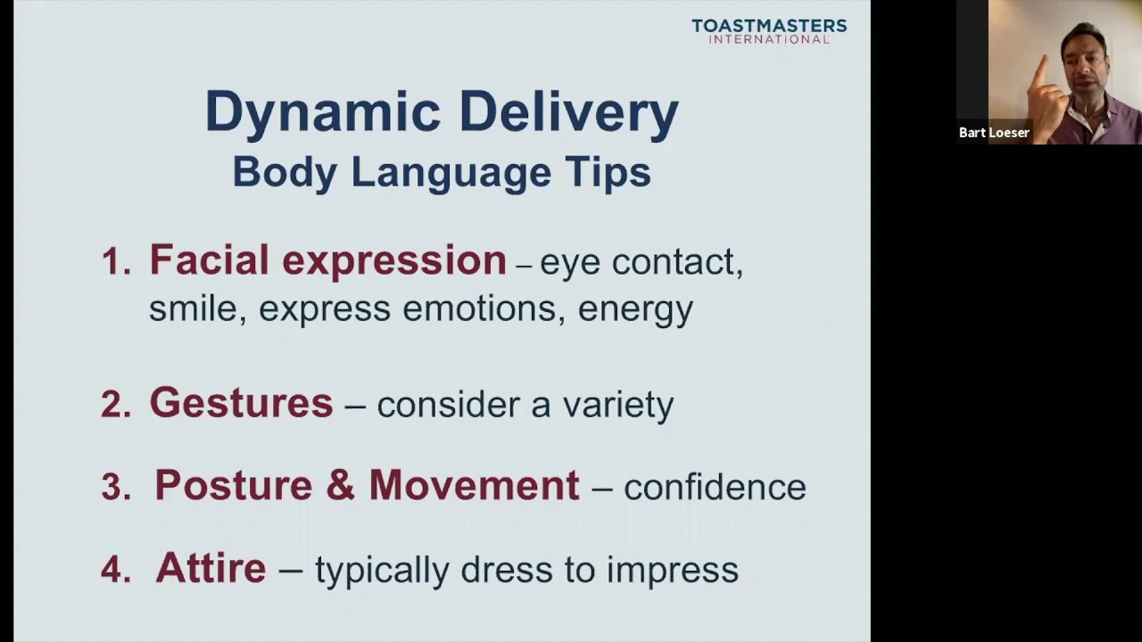 Speech Prep & Delivery Pt 3 of 4 "Delivery Skills: Body Language and ...