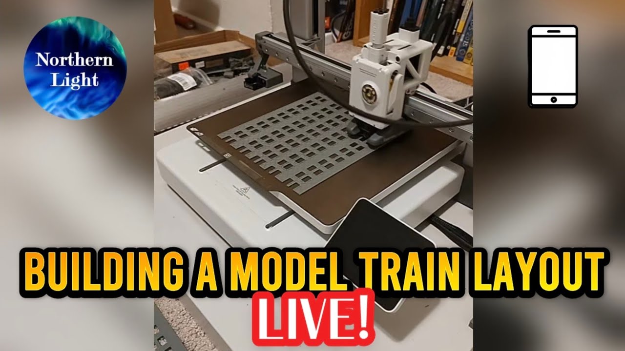 3D Printing Buildings for Our Model Train Layout LIVE! - YouTube