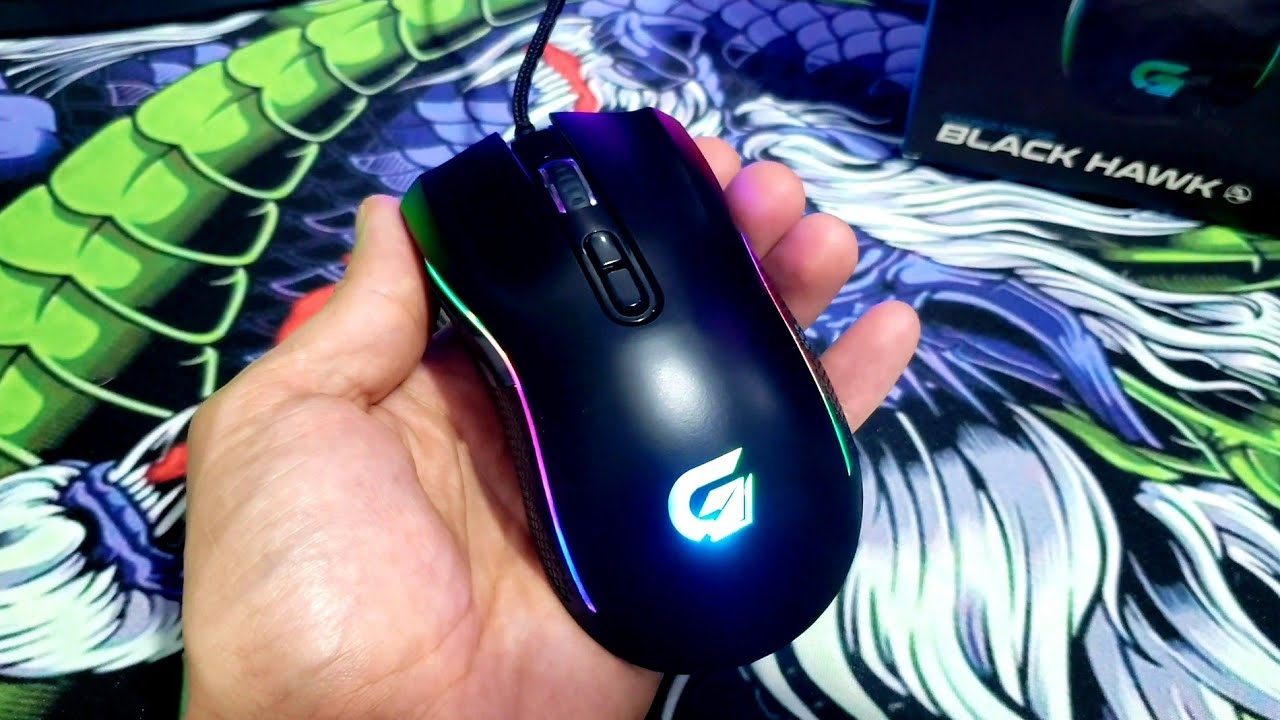 Mouse black hawk fortrek ( ótima qualidade, bom preço e com rgb ) - YouTube