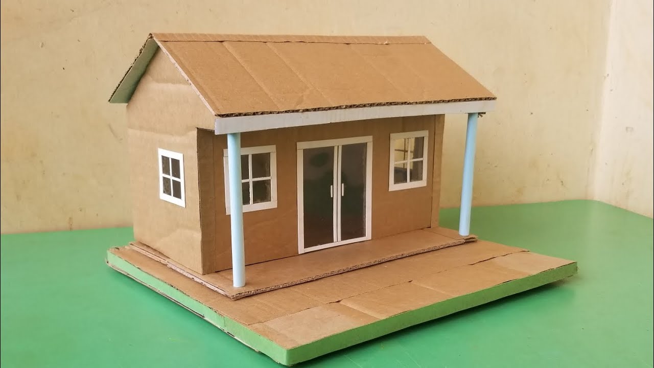 Building An Amazing Cardboard House With Simple Materials And ...