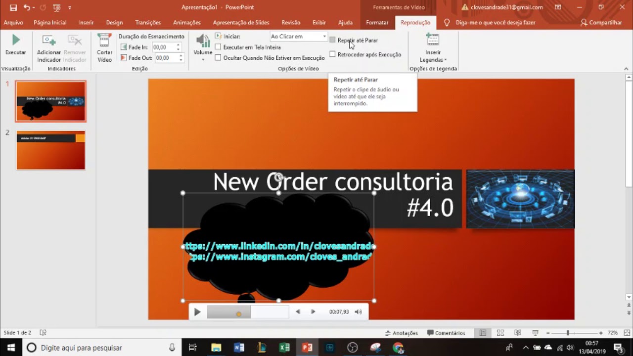 Como inserir vídeo no Power Point - YouTube
