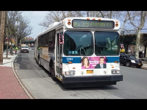 MTA: 2003 New Flyer D60HF "Galaxy" Articulated [5584] Bx39 bus - YouTube