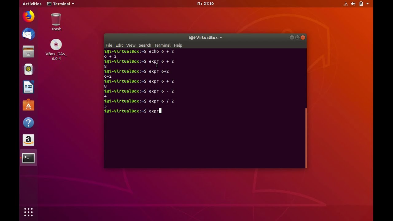 expr command - YouTube