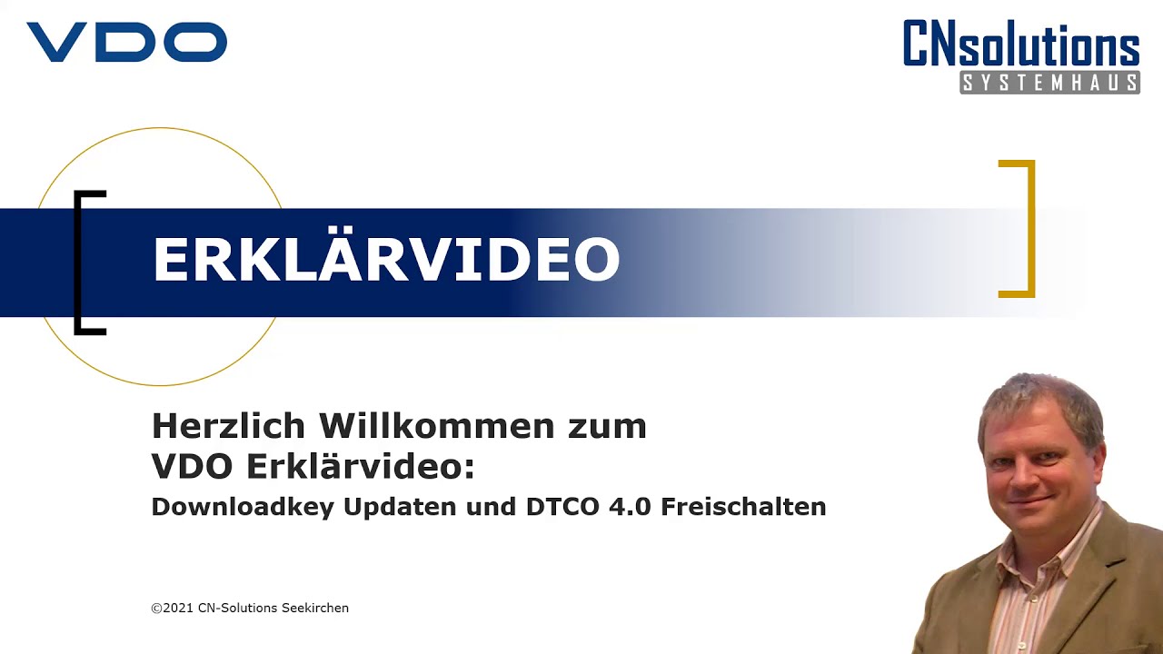 VDO® Downloadkey pro Update und DTCO 4.0 ready - YouTube