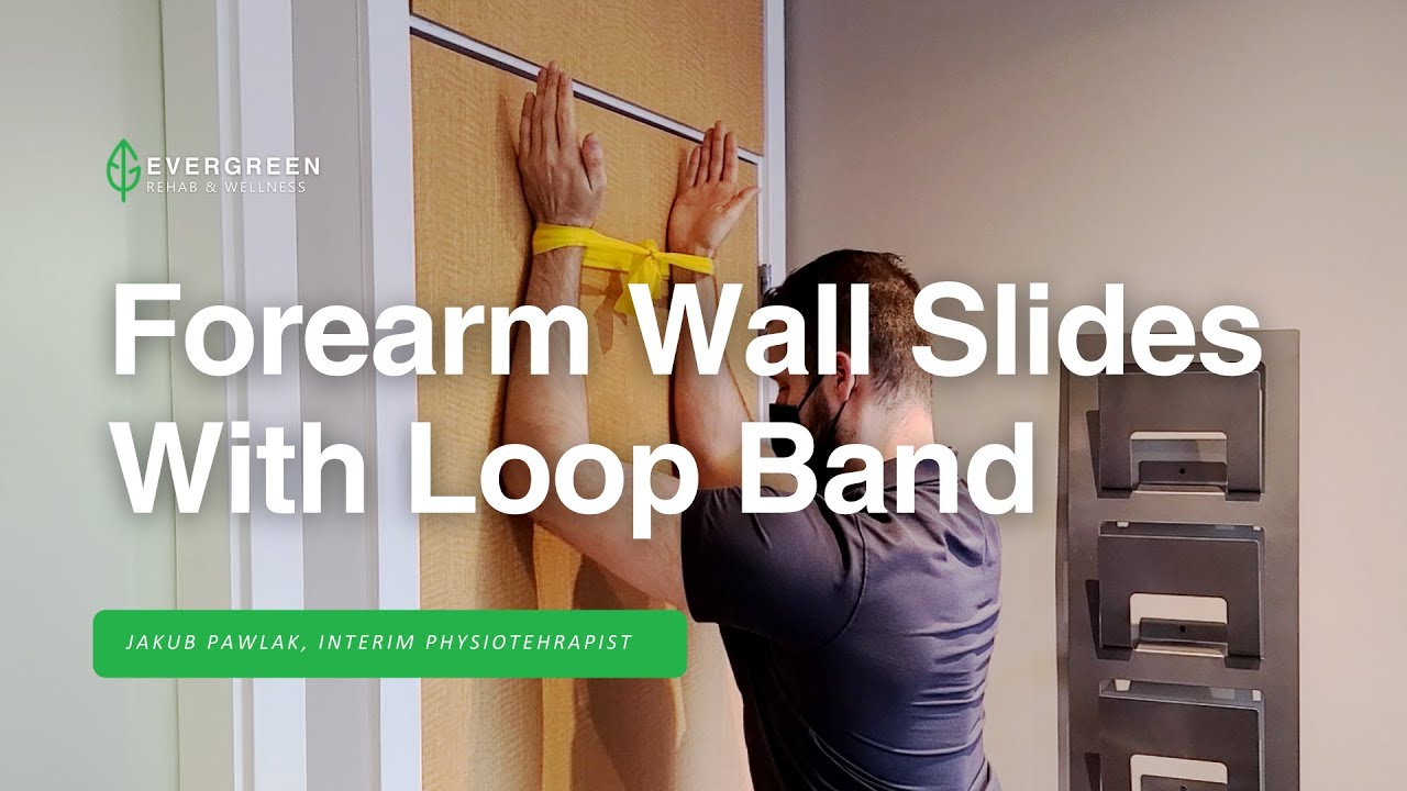Forearm Wall Slides With Loop Band - YouTube