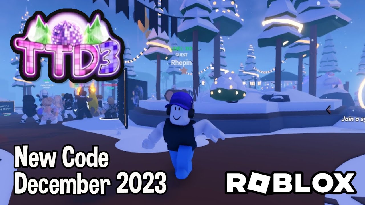 Roblox TTD 3 -New Code December 2023 - YouTube