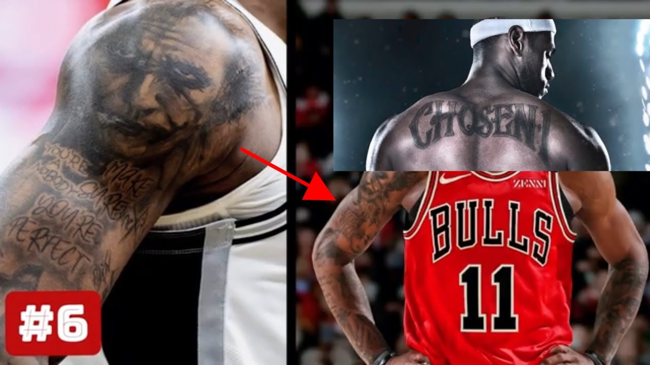 10 Most DARING Tattoos on NBA players - YouTube