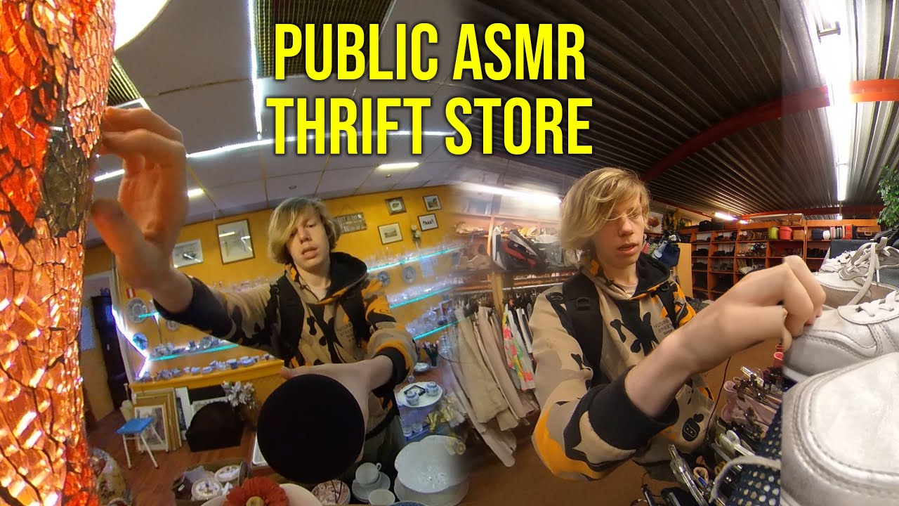 ASMR in a Thrift Store (Public ASMR) - YouTube