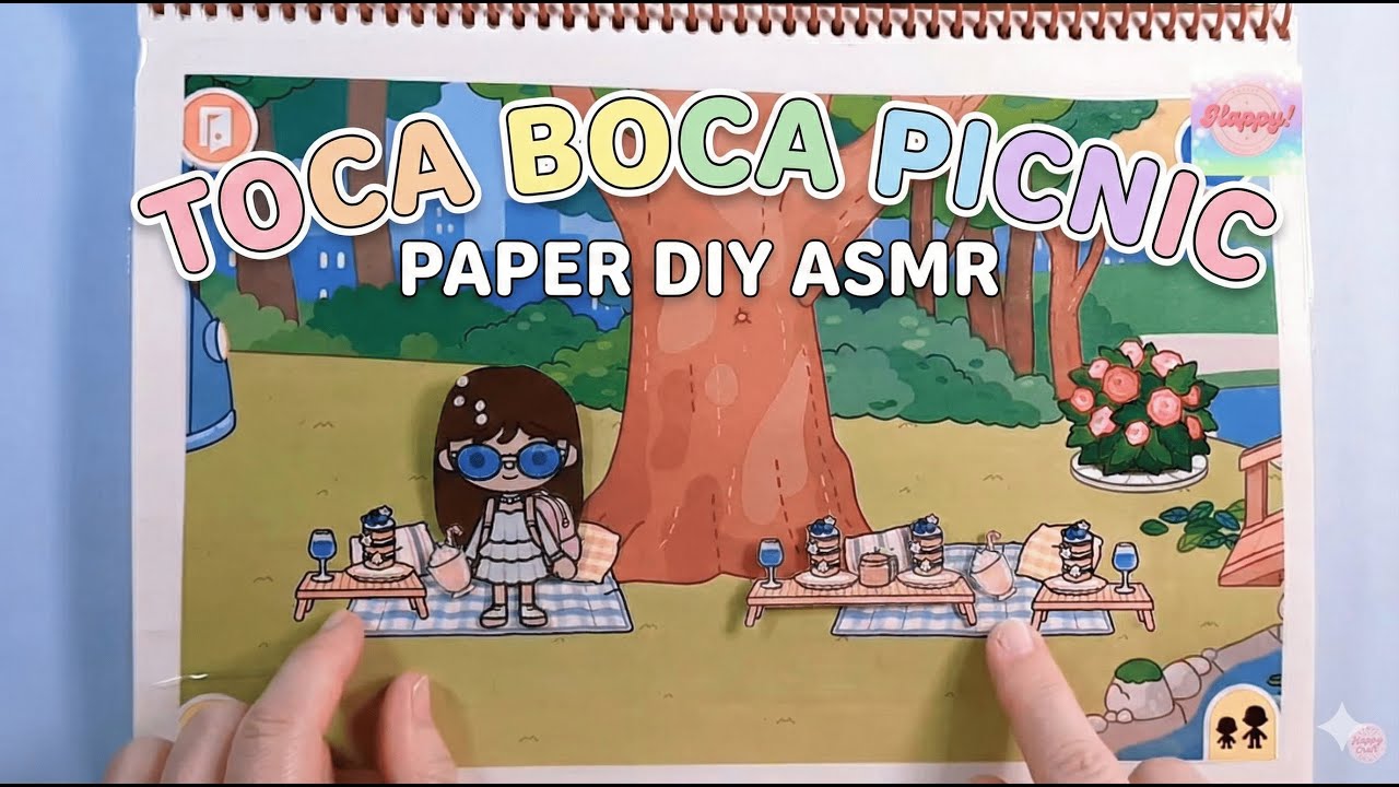 Toca Boca Life World Picnic Time | Aesthetic DIY Papercraft Scene - YouTube