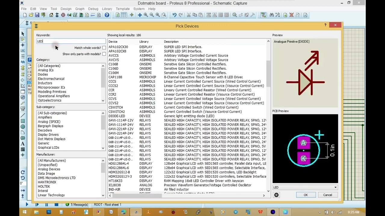 Dot matrix Display Using Protues Simulation - YouTube