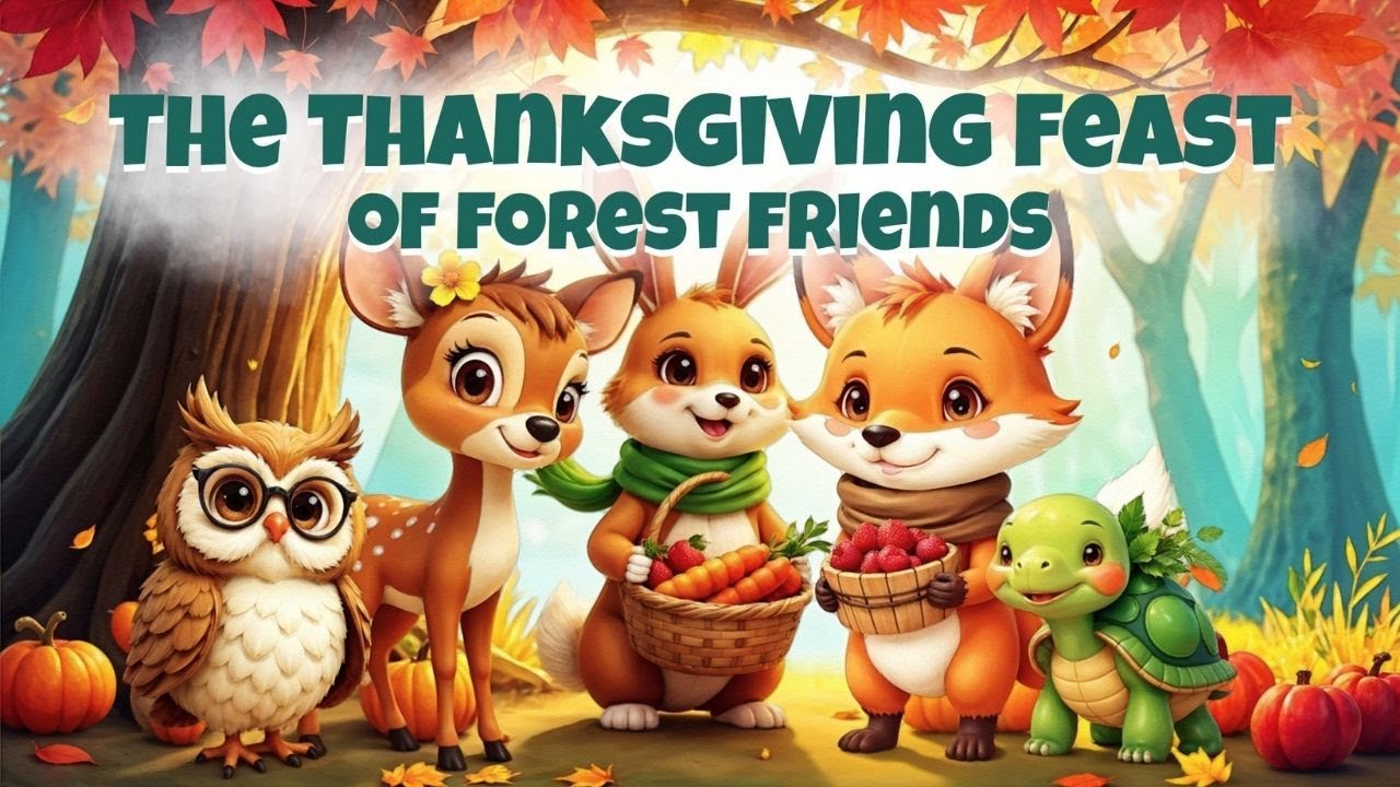 Thanksgiving Story for Kids - Thanksgiving Feast - YouTube