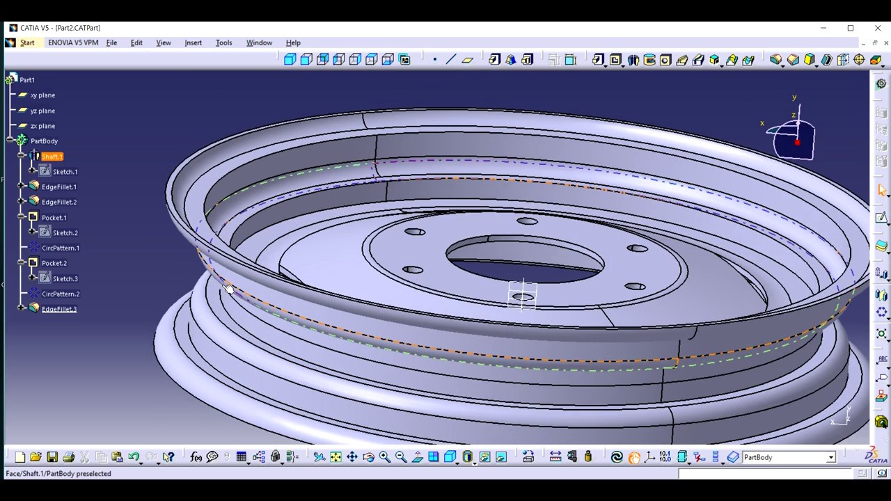 RIM 2 - CATIA V5 R20 | Part design | Surfacing | Assembly |Rendering ...