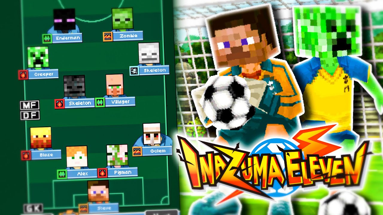 PERSONAJES DE MINECRAFT en INAZUMA ELEVEN?! - YouTube