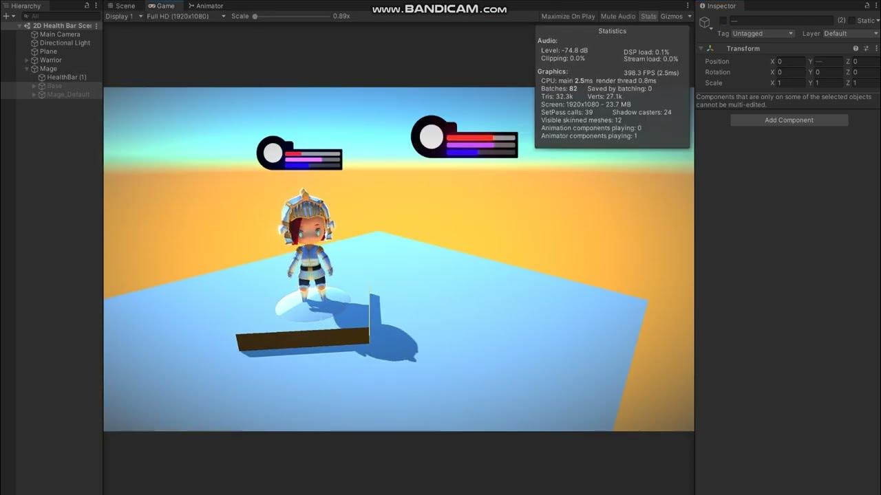 Health Bar Billboard Shader Unity - YouTube