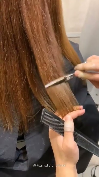 Splitting hairs | split hairs at home ️#shorts #ytshorts #haircare # ...