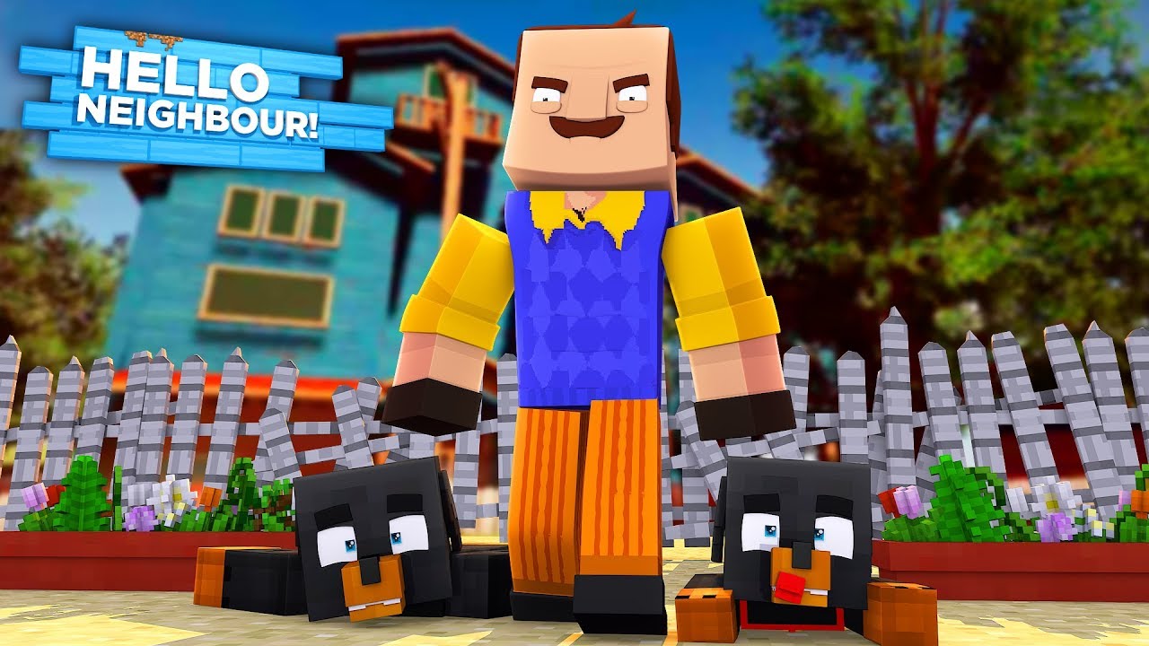 Minecraft HELLO NEIGHBOR - MEGA CHALLENGE - WHO CAN STAY ALIVE IN THE ...