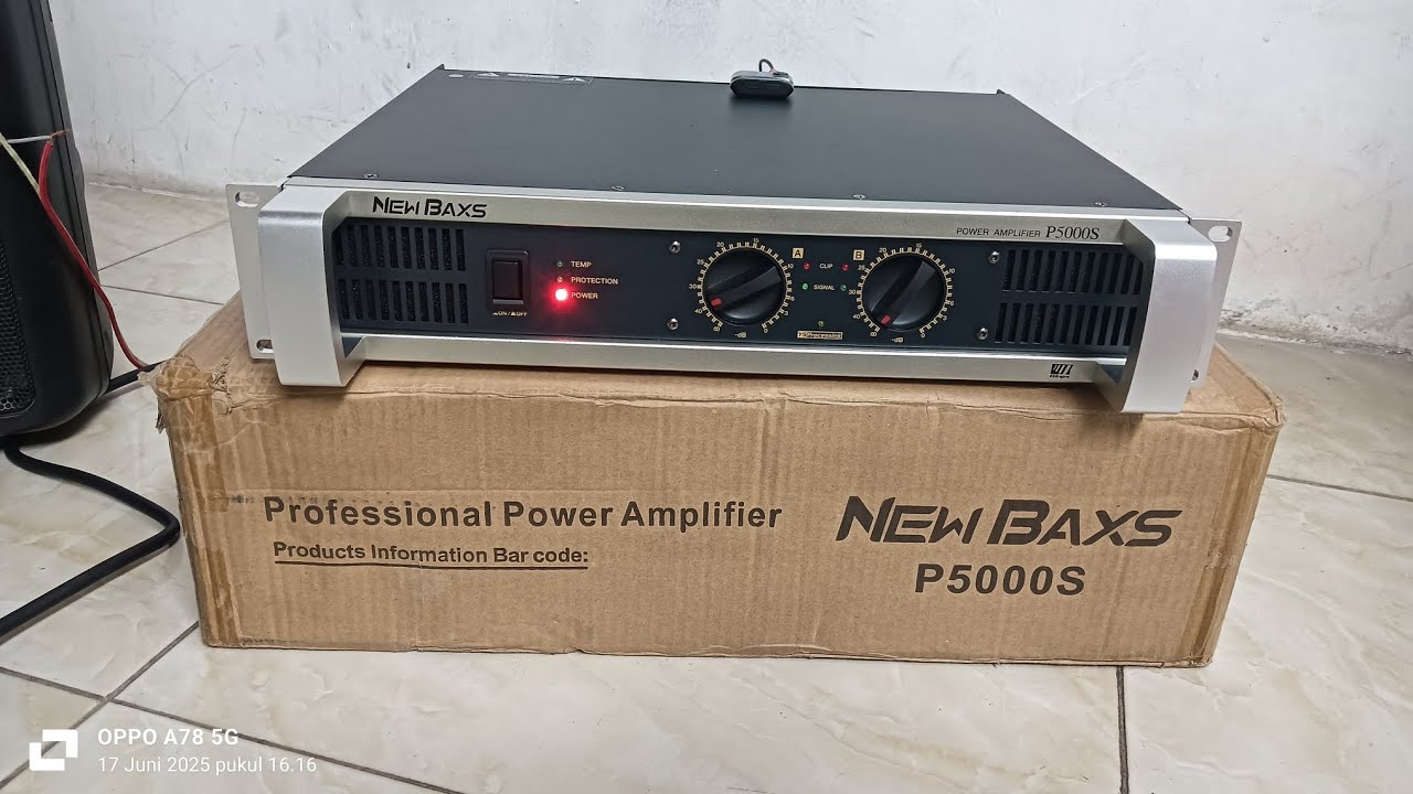 review power amplifier NEW BAXS P5000S cek sound part2 - YouTube