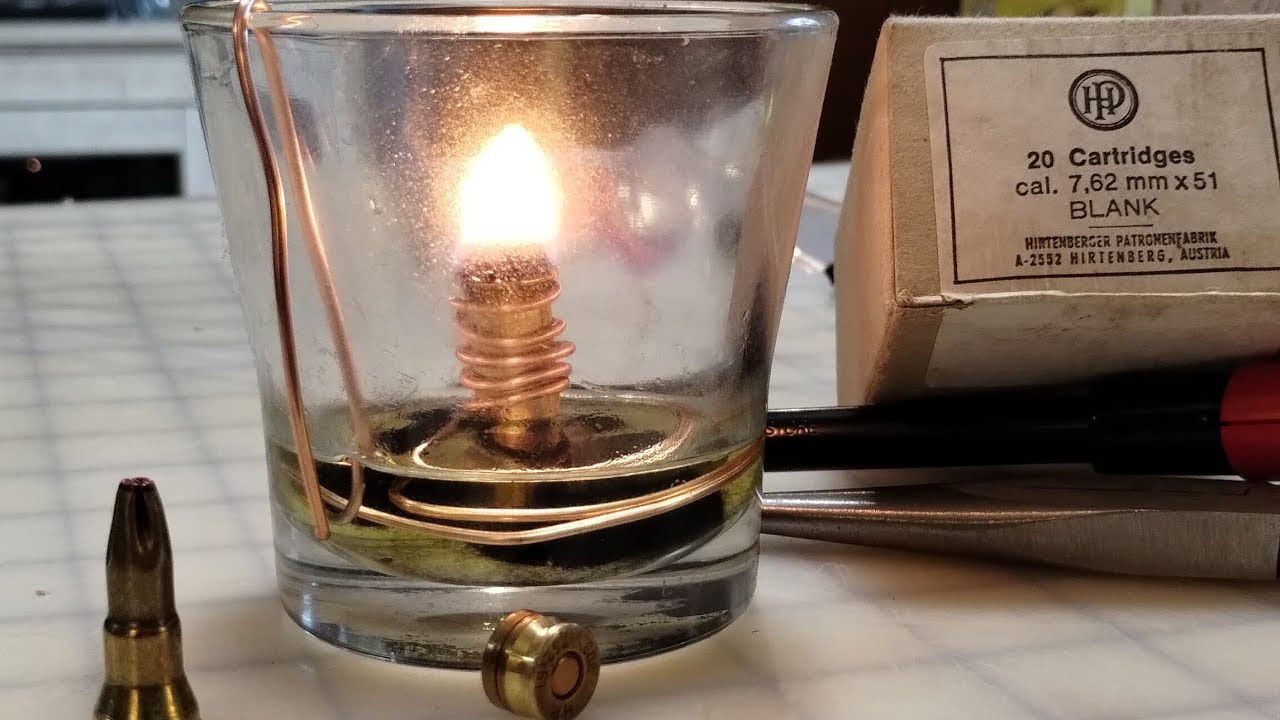 DIY Foreverwick Lamp ,Out of a 7.62x51 Blank. - YouTube