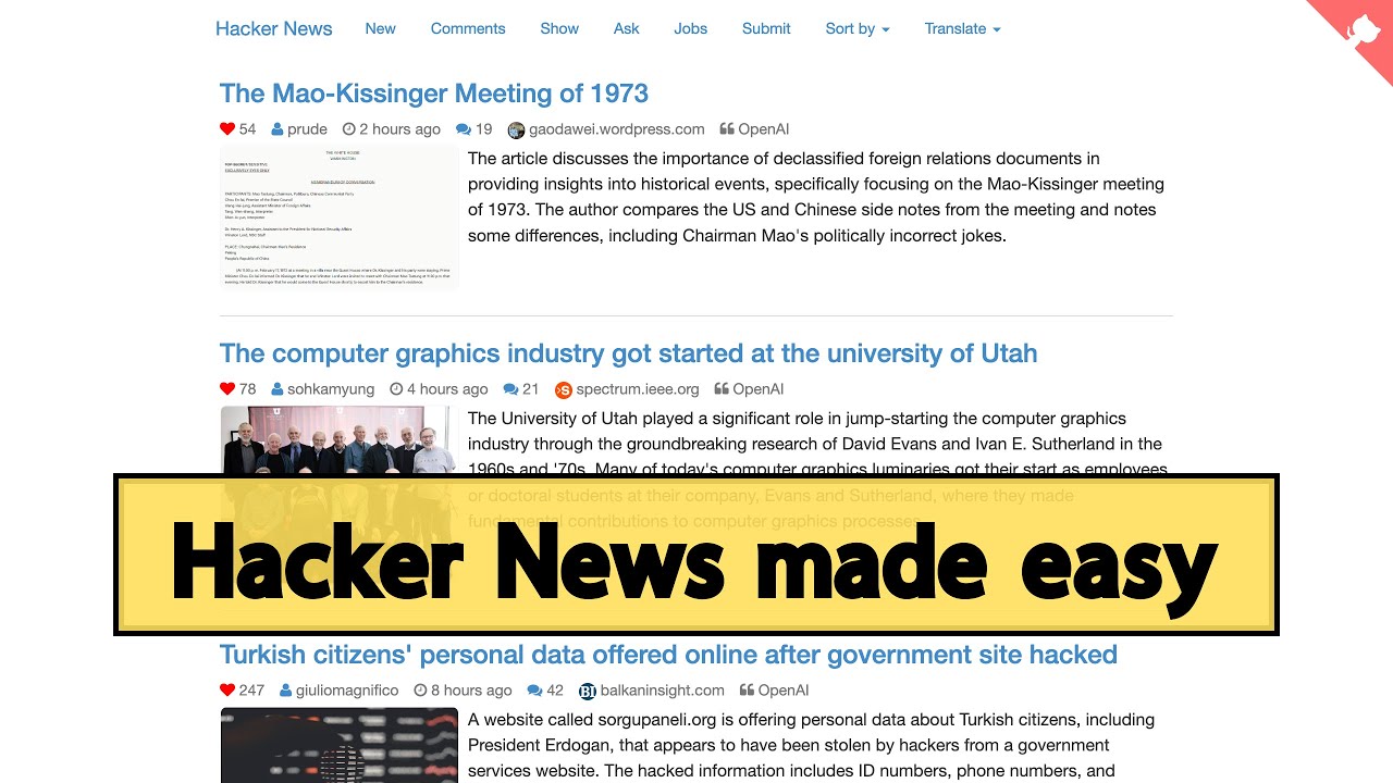 Hacker News Summarized: ChatGPT's Powerful Tool for Information ...