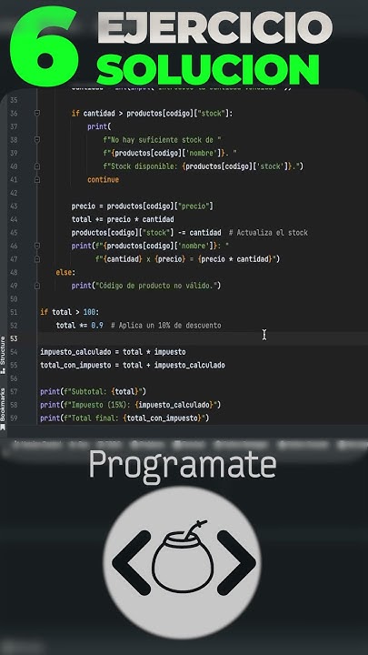 EJERCICIO N°6 - Serie de Python: Solucion - YouTube