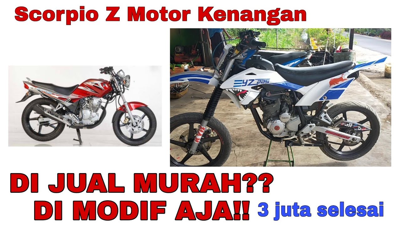 Modif Trail Yamaha Scorpio Z - YouTube