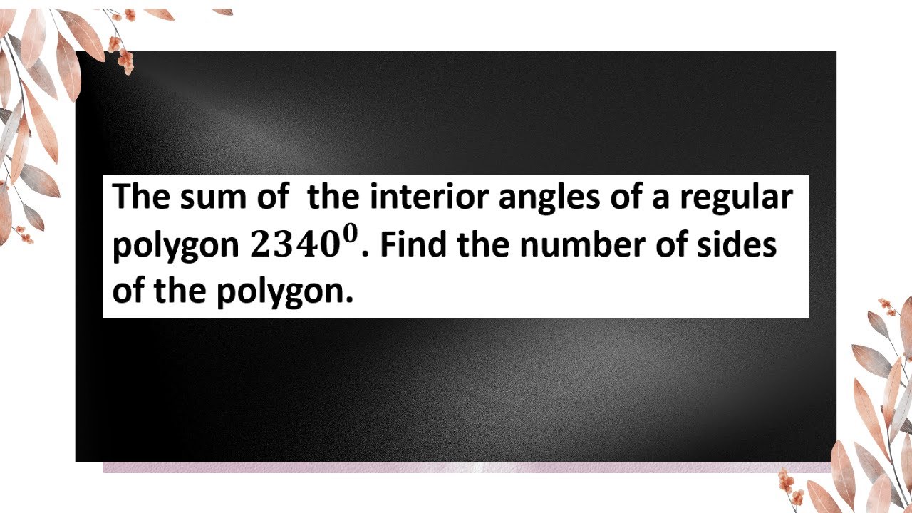 Angles of plane figures 2 - YouTube