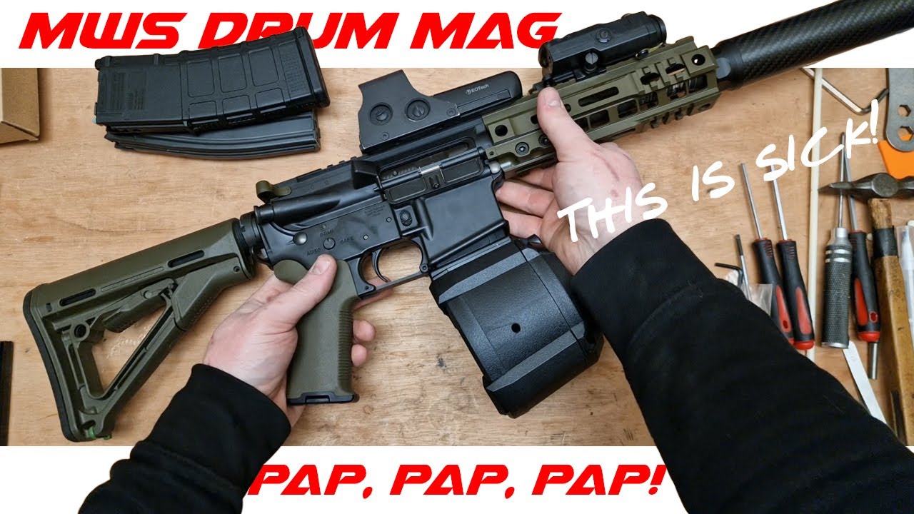 A Drum Magazine for your Tokyo Marui MWS? - YouTube