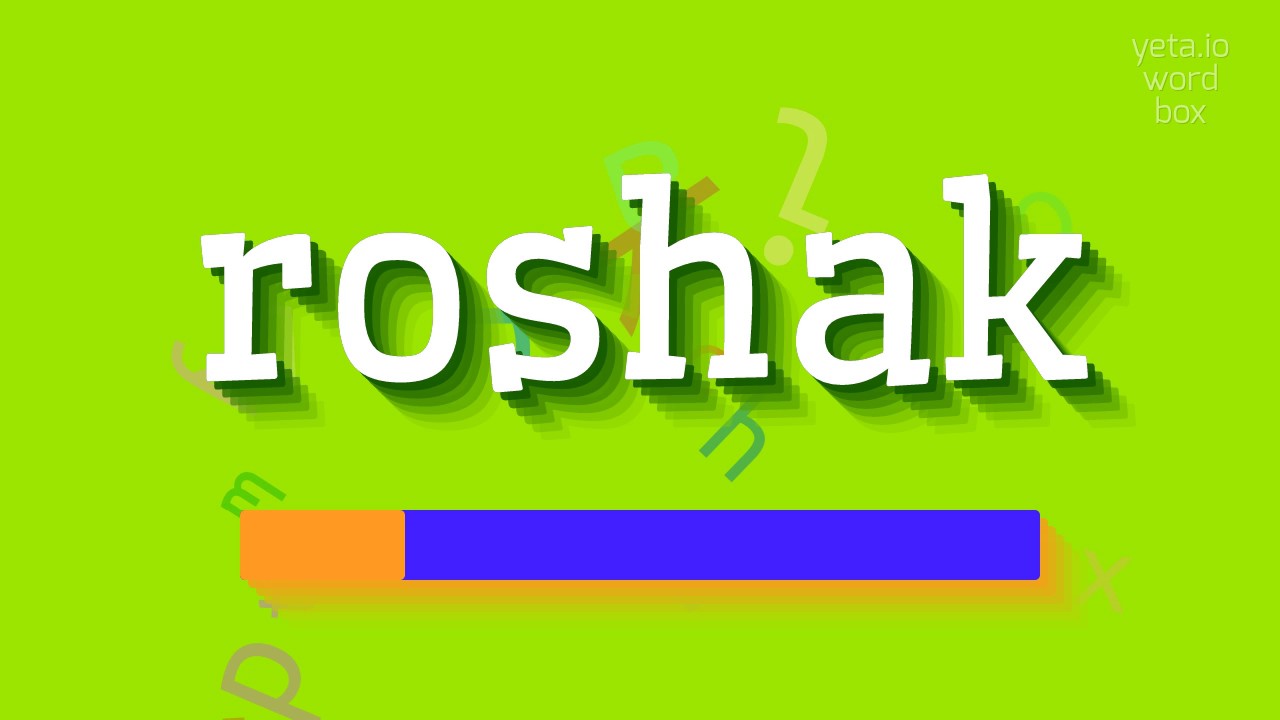 HOW TO PRONOUNCE ROSHAK? #roshak - YouTube