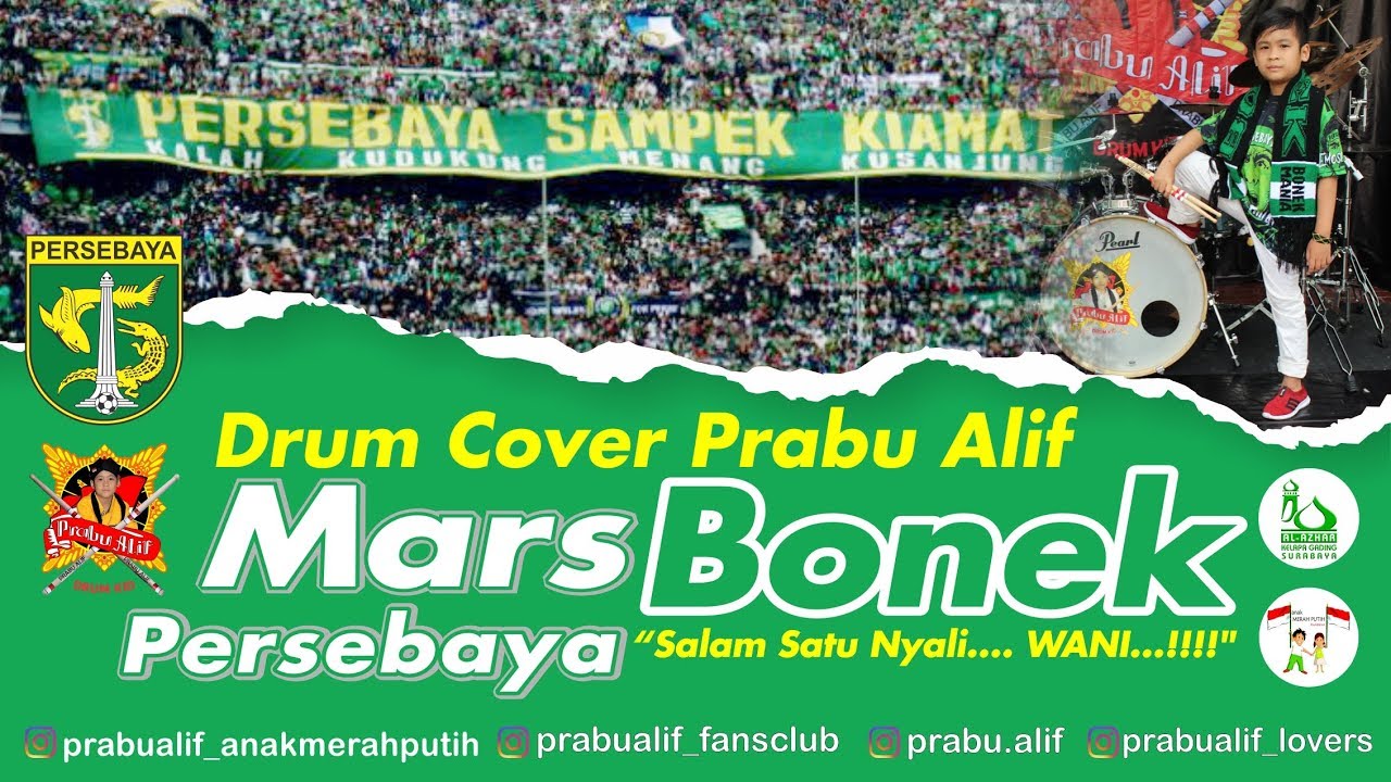 LAGU PERSEBAYA - MARS BONEK - BONEK CILIK- BONEK KID- PRABU ALIF ...