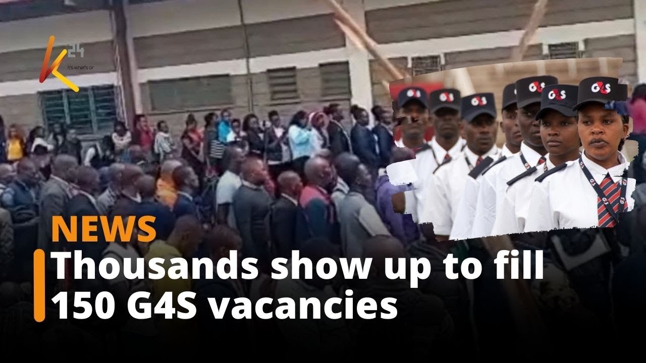 Thousands turn up for job interviews at G4S to fill 150 vacancies - YouTube