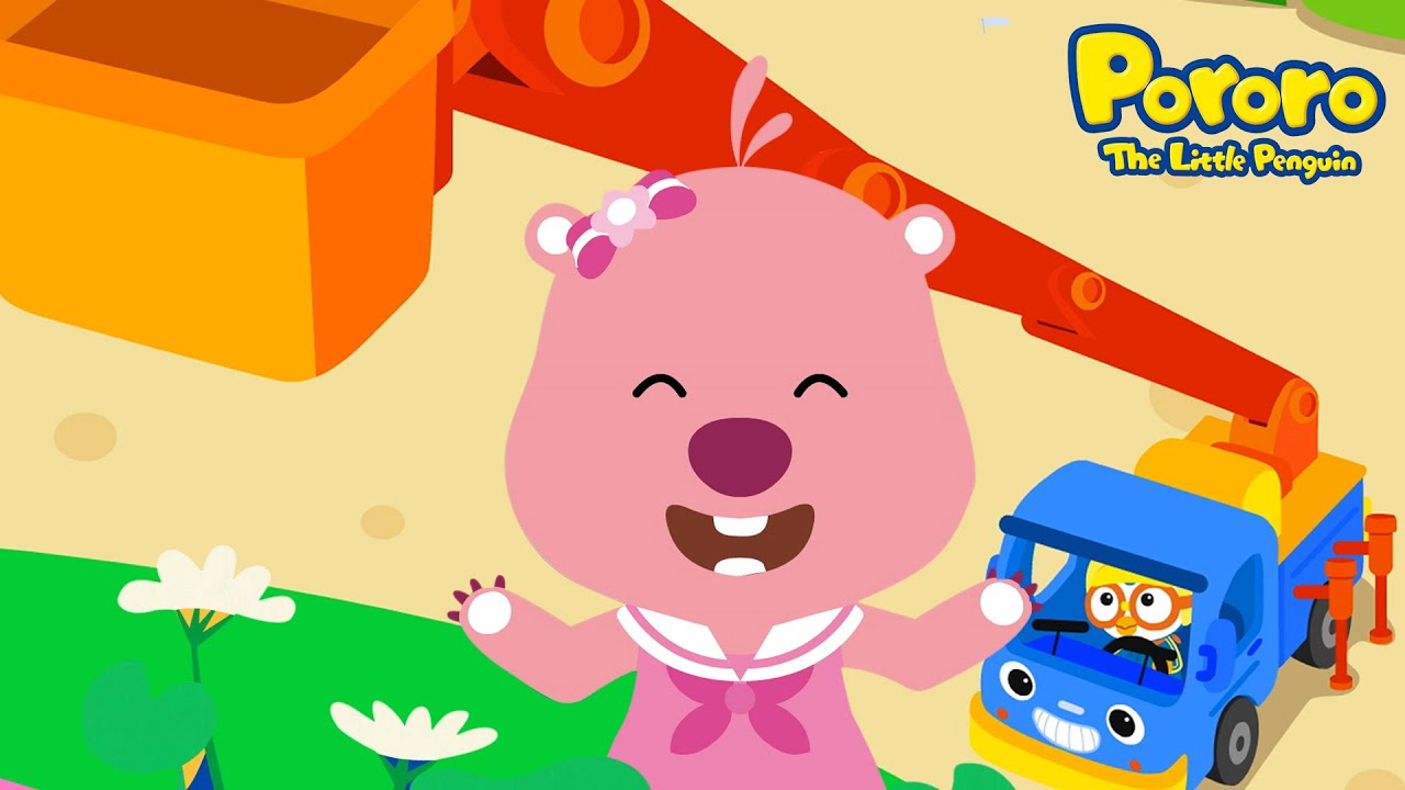 Ladder Truck Song and more (1 Hour) | Pororo Learning Vehicles | Pororo ...