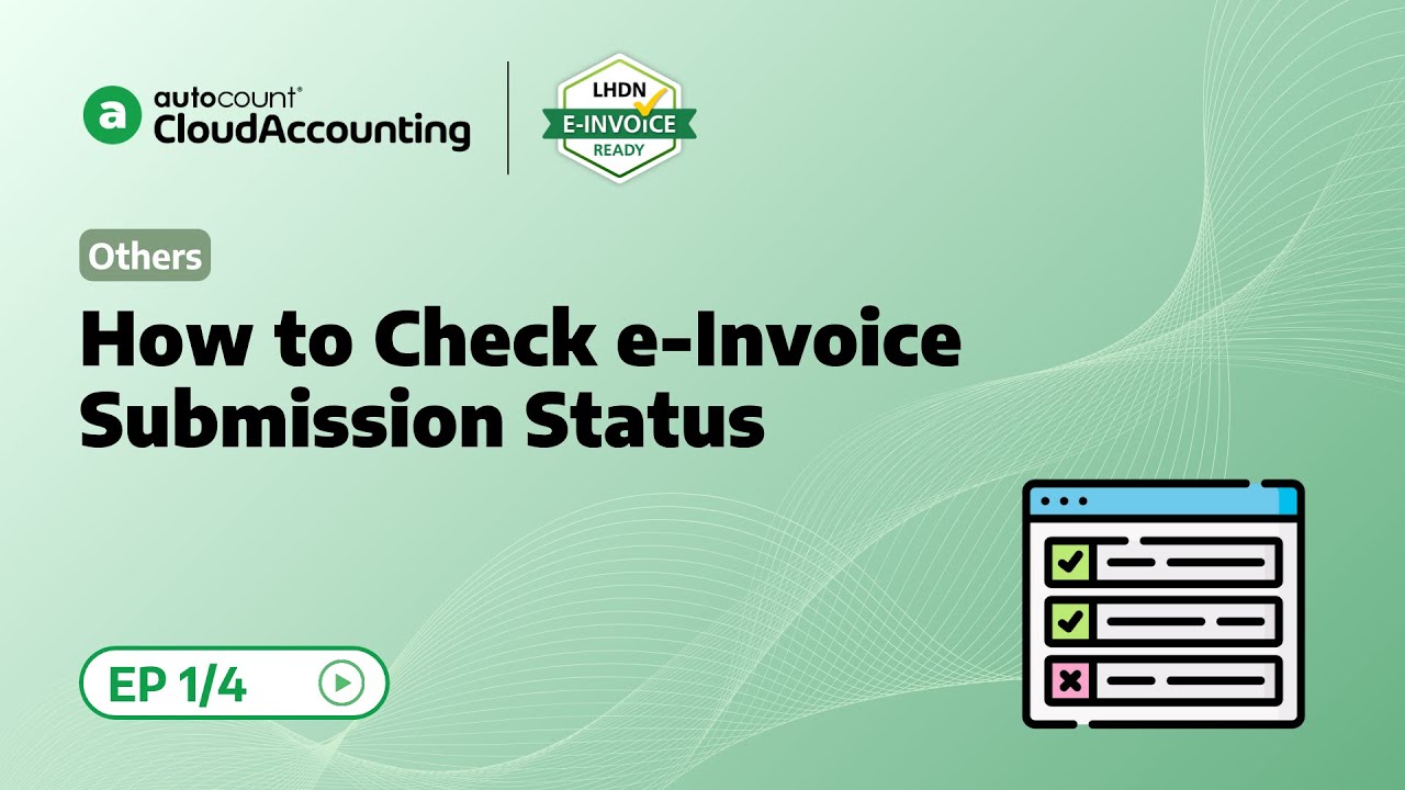 34 How to Check e-Invoice Submission Status - YouTube