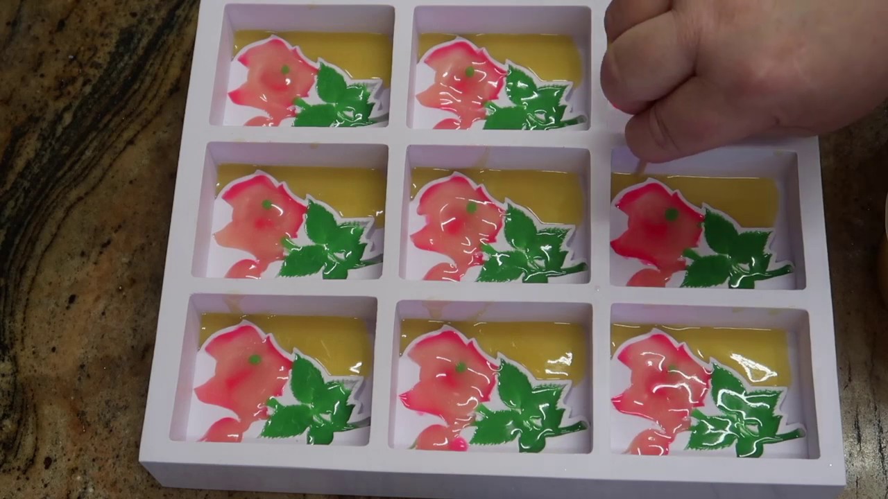 Rose Mould & Pipette Cold Process Soap Making - YouTube